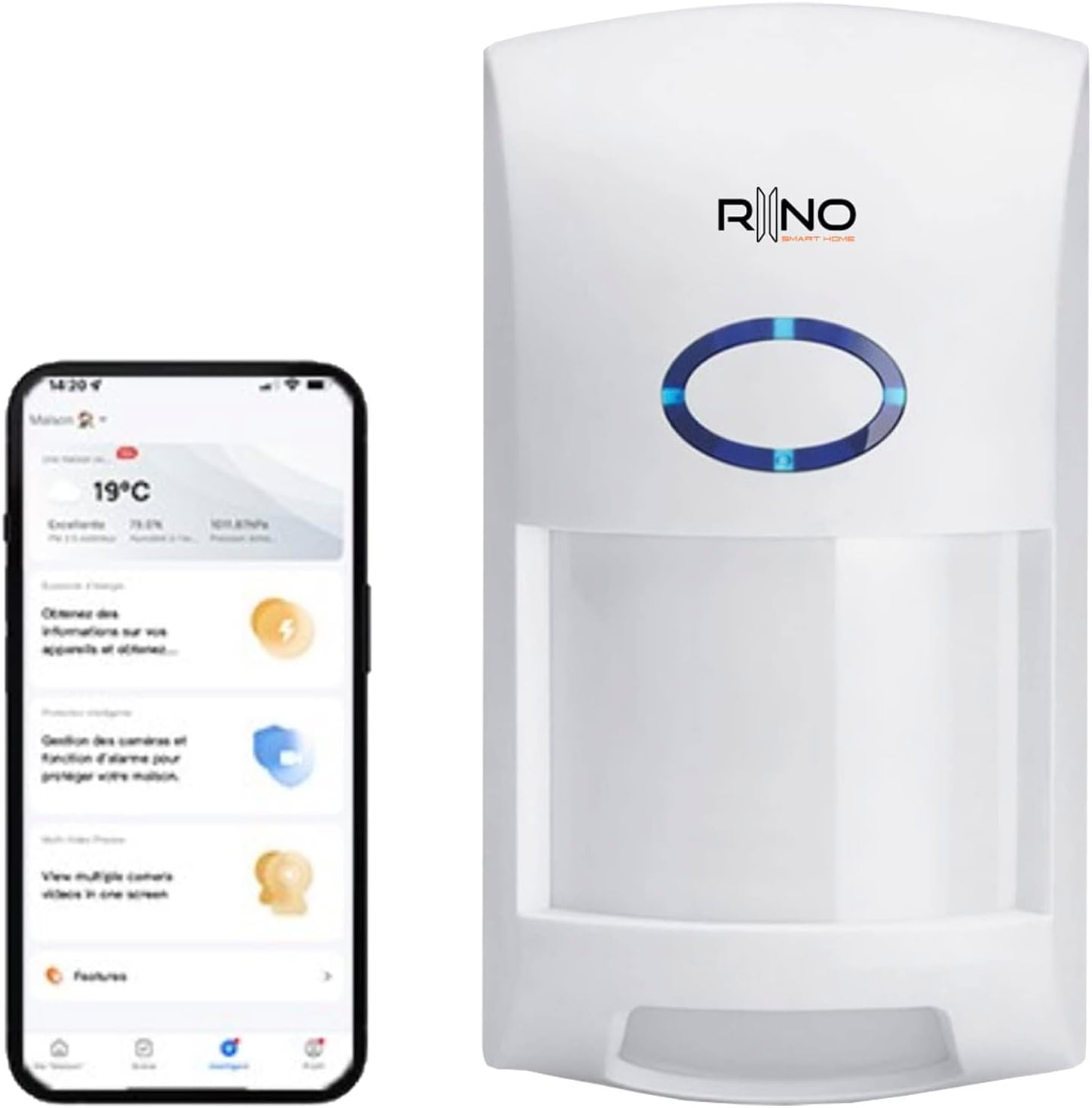 Détecteur de mouvement WiFi, Détecteur de mouvement intelligent pour la ...