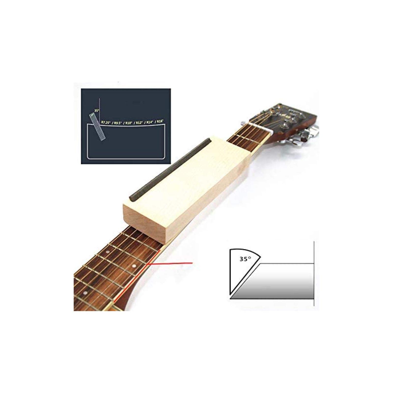 Snapklik.com : Guitar Fret File Curved Surfaces Design Sanding Leveling ...