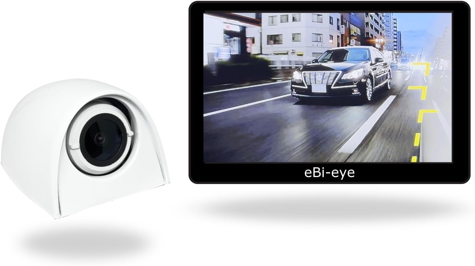 Amazon.co.jp: 蝦眼(エビアイ) S506-W【 安全をシンプルに ！】タッチパネルモニター レンズ可動式＆1.5倍まで拡大可能なズーム機能と 安全確認をサポートするサイド補助線で ...