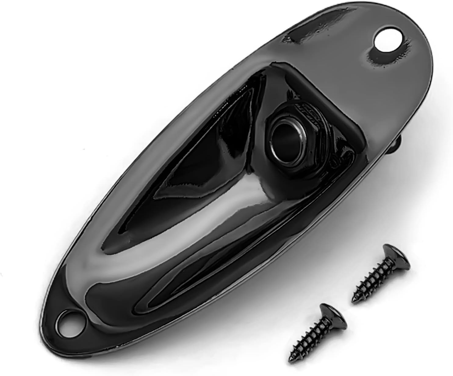 Amazon.com: harpfeas Guitar Input Jack Socket Plate Output Loaded Boat ...