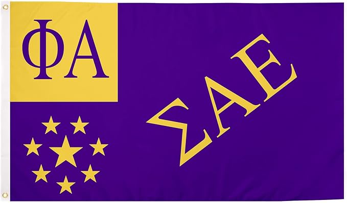 Amazon.com : Sigma Alpha Epsilon Flag Fraternity Greek Banner 3 feet x 5 feet Sign Decor SAE ...