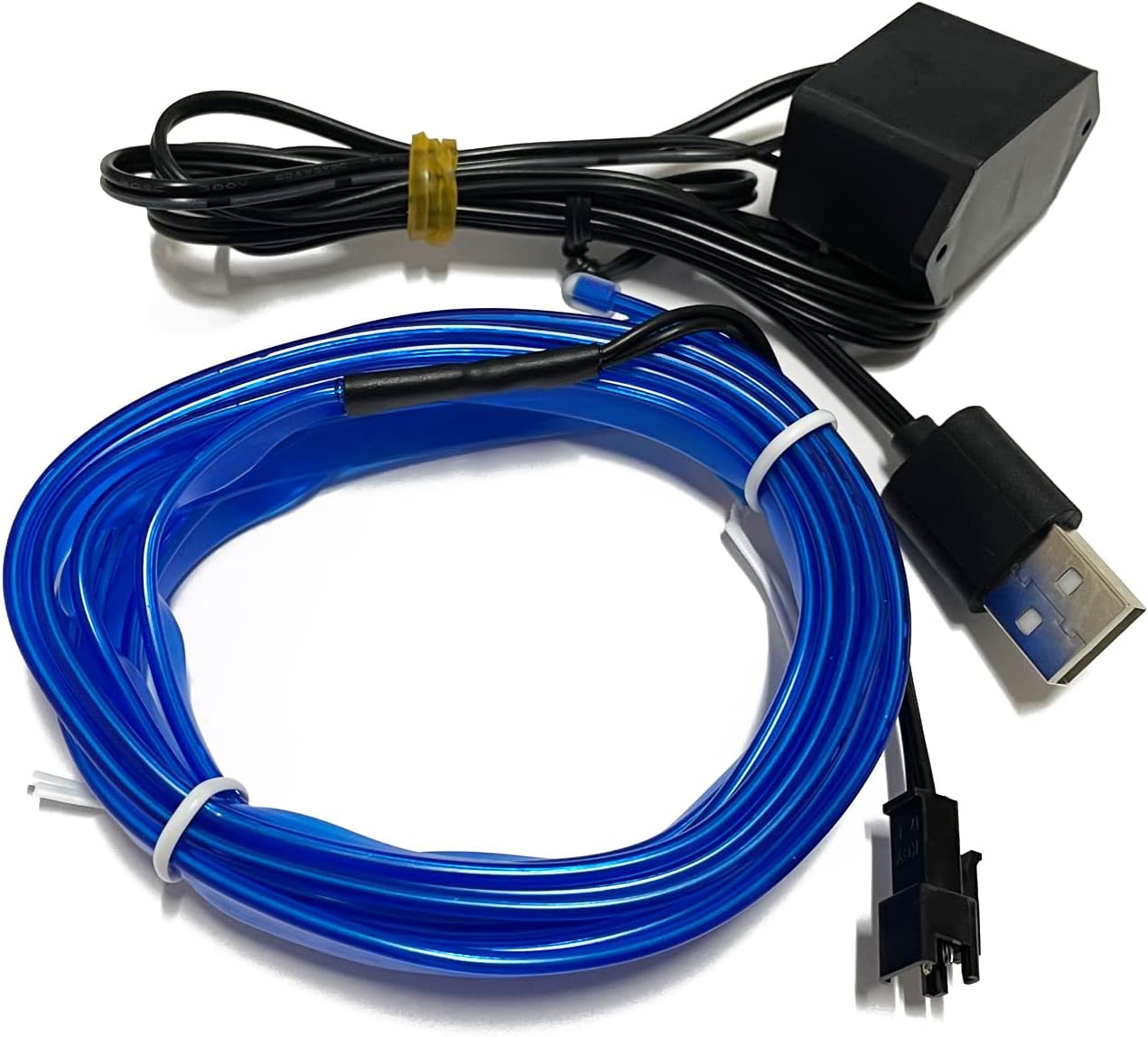 Amazon | C-HR LEDテープライト LEDテープ ELワイヤー 2m USBタイプ ネオン 隙間に挟める ブルー 1個 ZYX10 ...