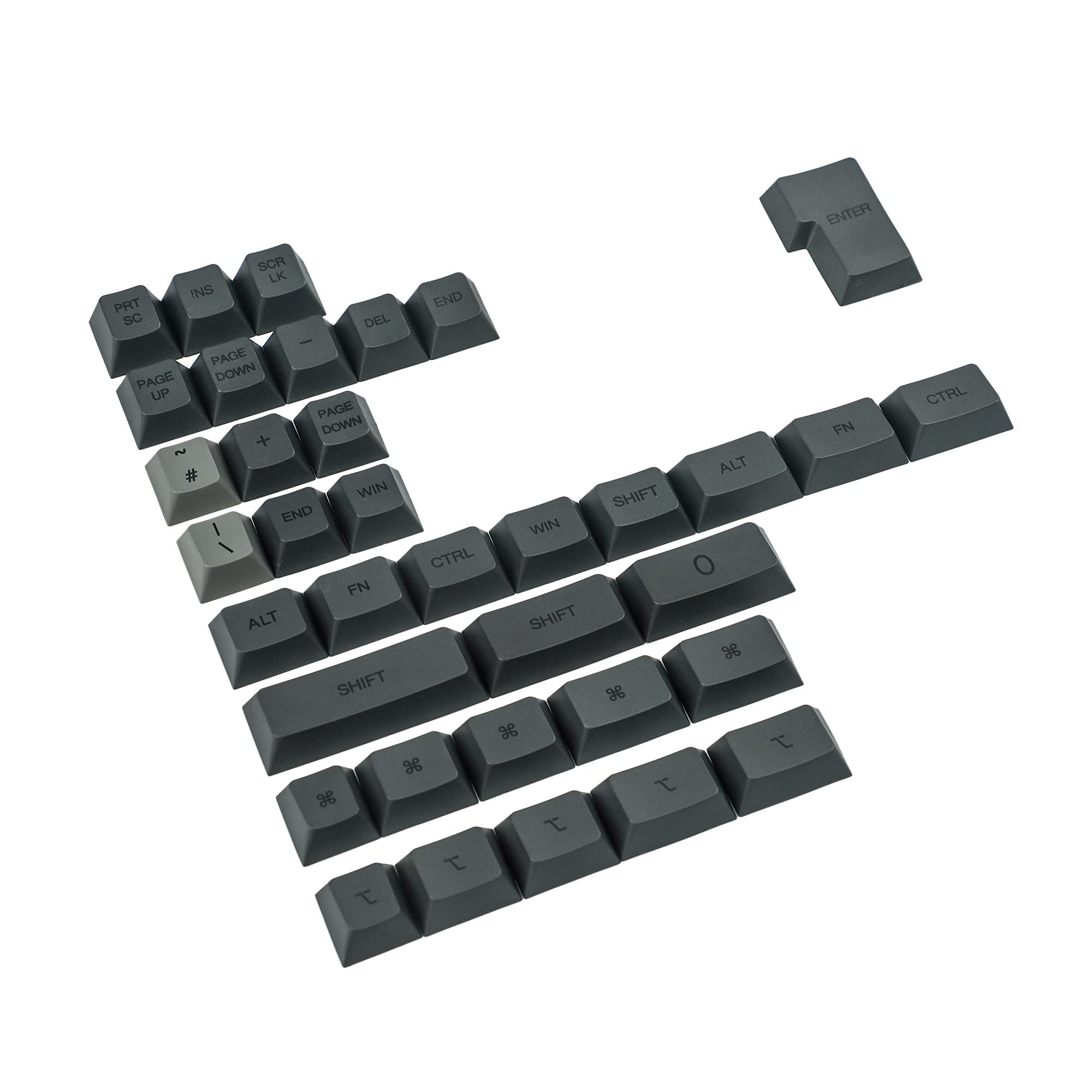 138 Black Gray Keycaps Mac Ke...B09H37HLKR | Encarguelo.com