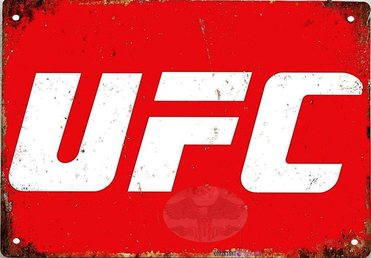 Amazon.com: TSOSK Retro Metal tin Sign UFC Sign Exterior Home Cave ...