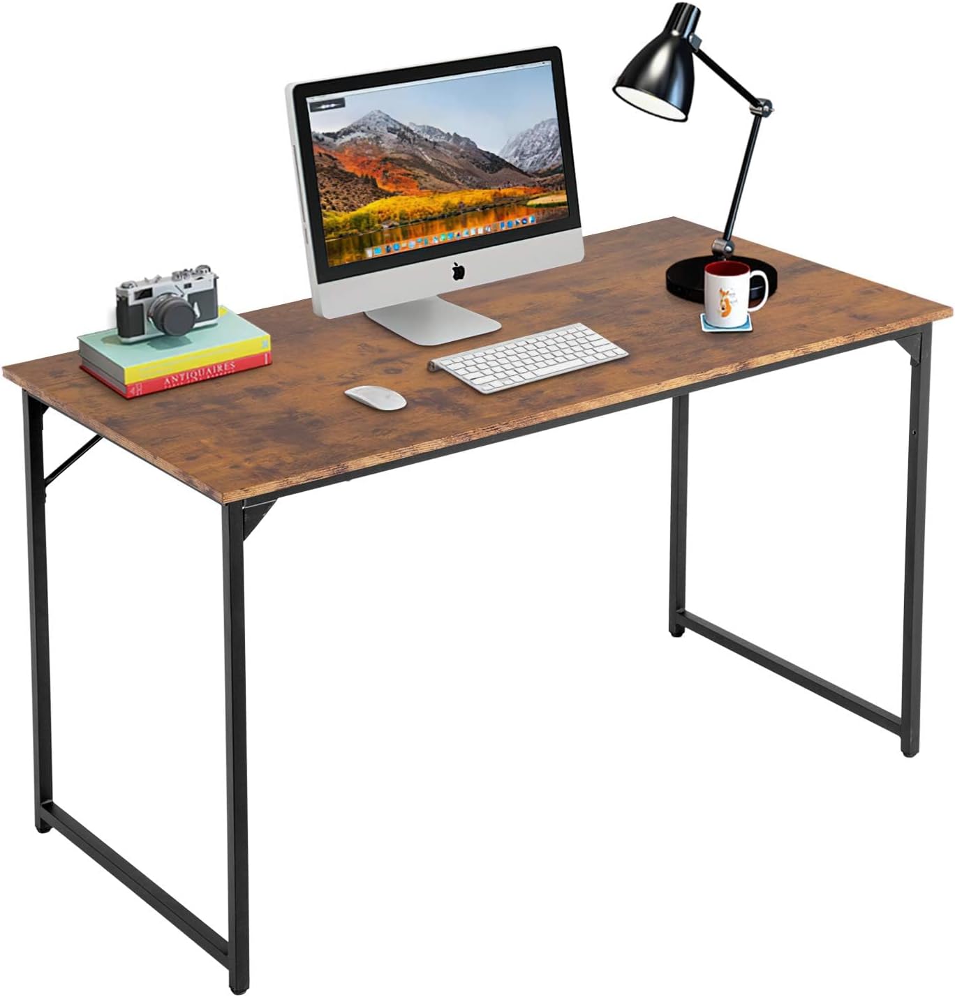 Amazon.com: DYH Computer Desk 47 in, Home Office Writing Desk, Modern ...