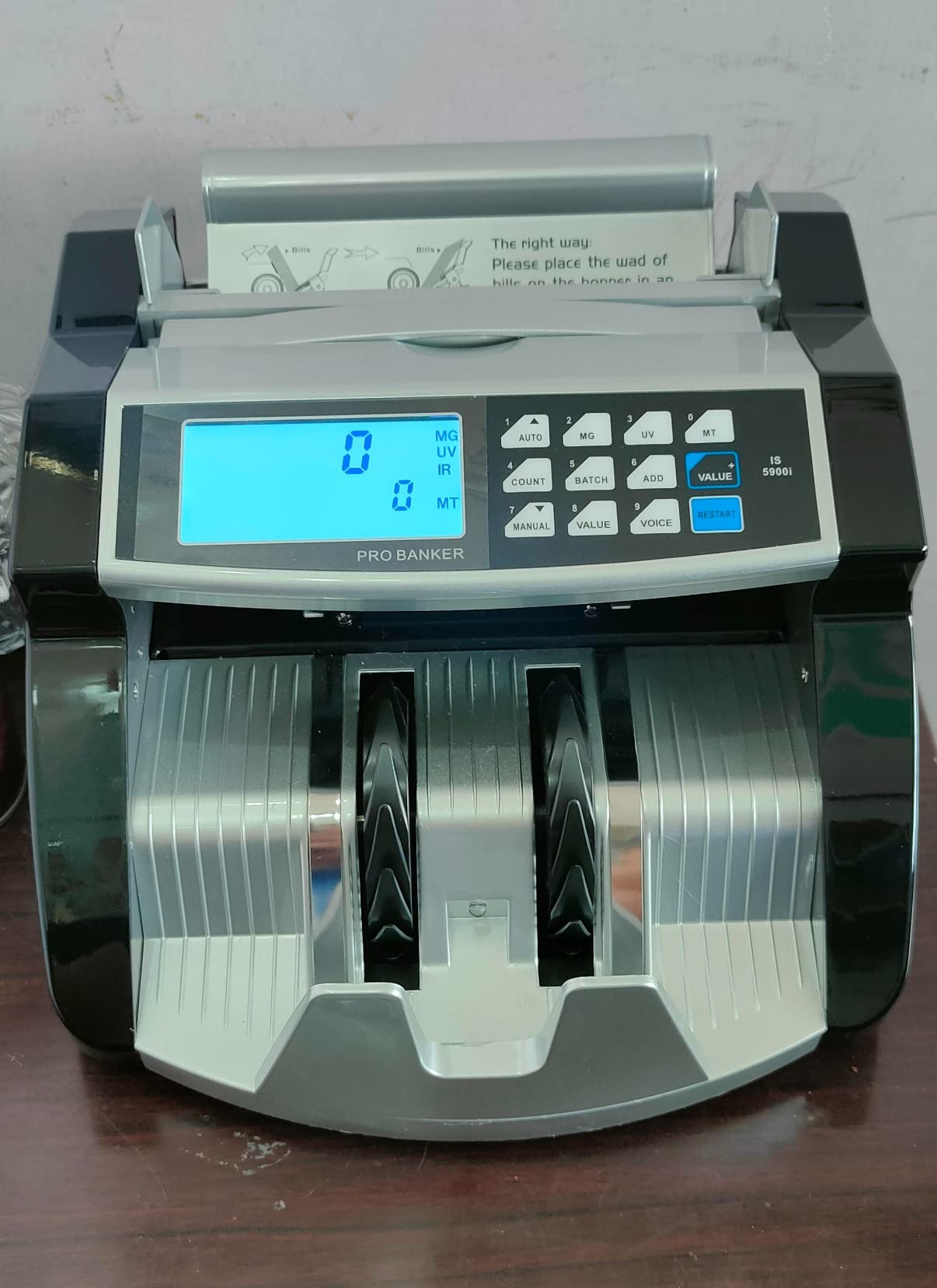 KROSS IS5900 Premium Currency Counting Machine with Fake Note Detection ...