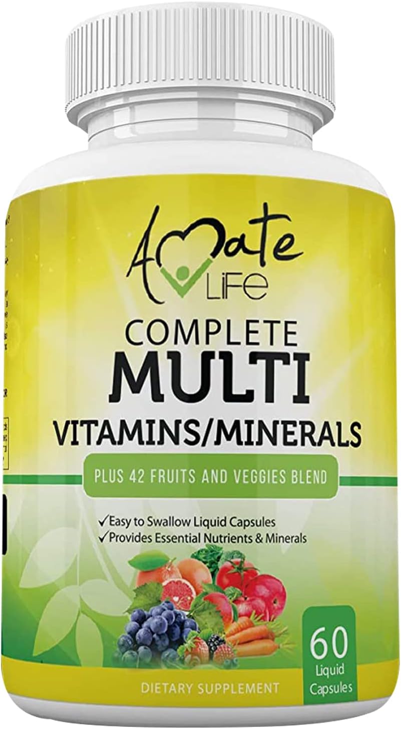 Amazon.com: Amate Life Multivitamins/Minerals Capsules with Zinc and ...