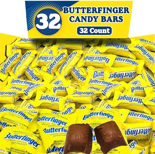 Amazon.com: ButterFingers Chocolate Candy Bars, 32 Count Peanut Butter ...