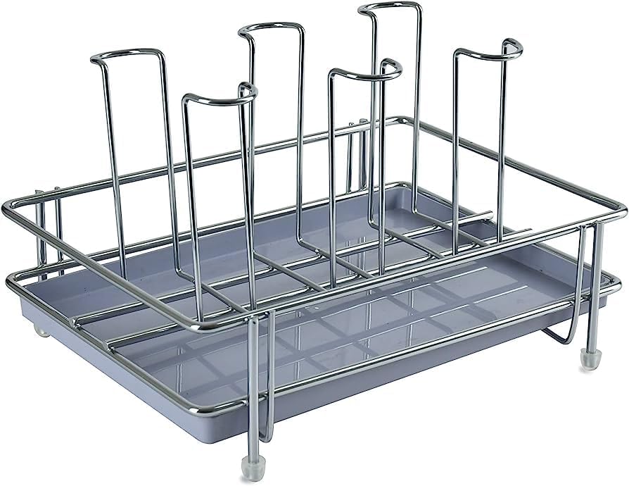 NOPSE Glass Stand Stainless Steel table glass stand with removable ...