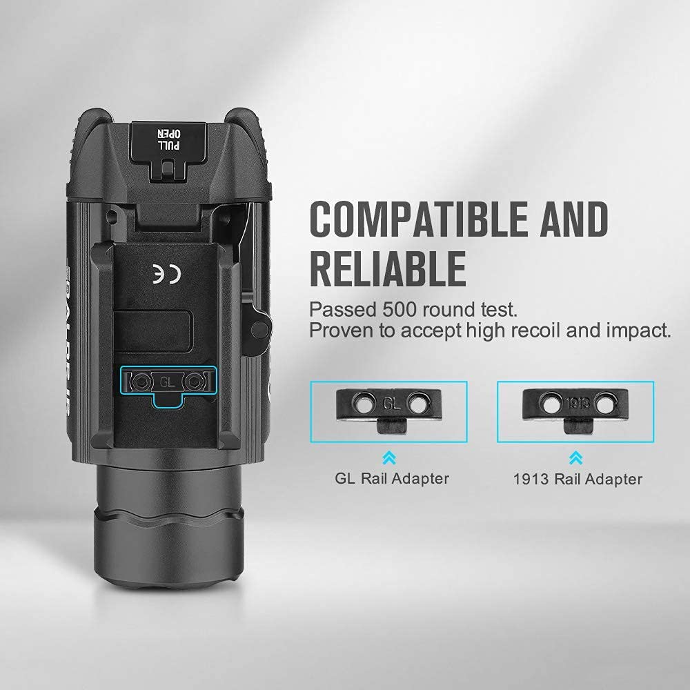 OLIGHT Baldr IR Tactical Torch Max. 1350 Lumens Pistol Light with IR ...