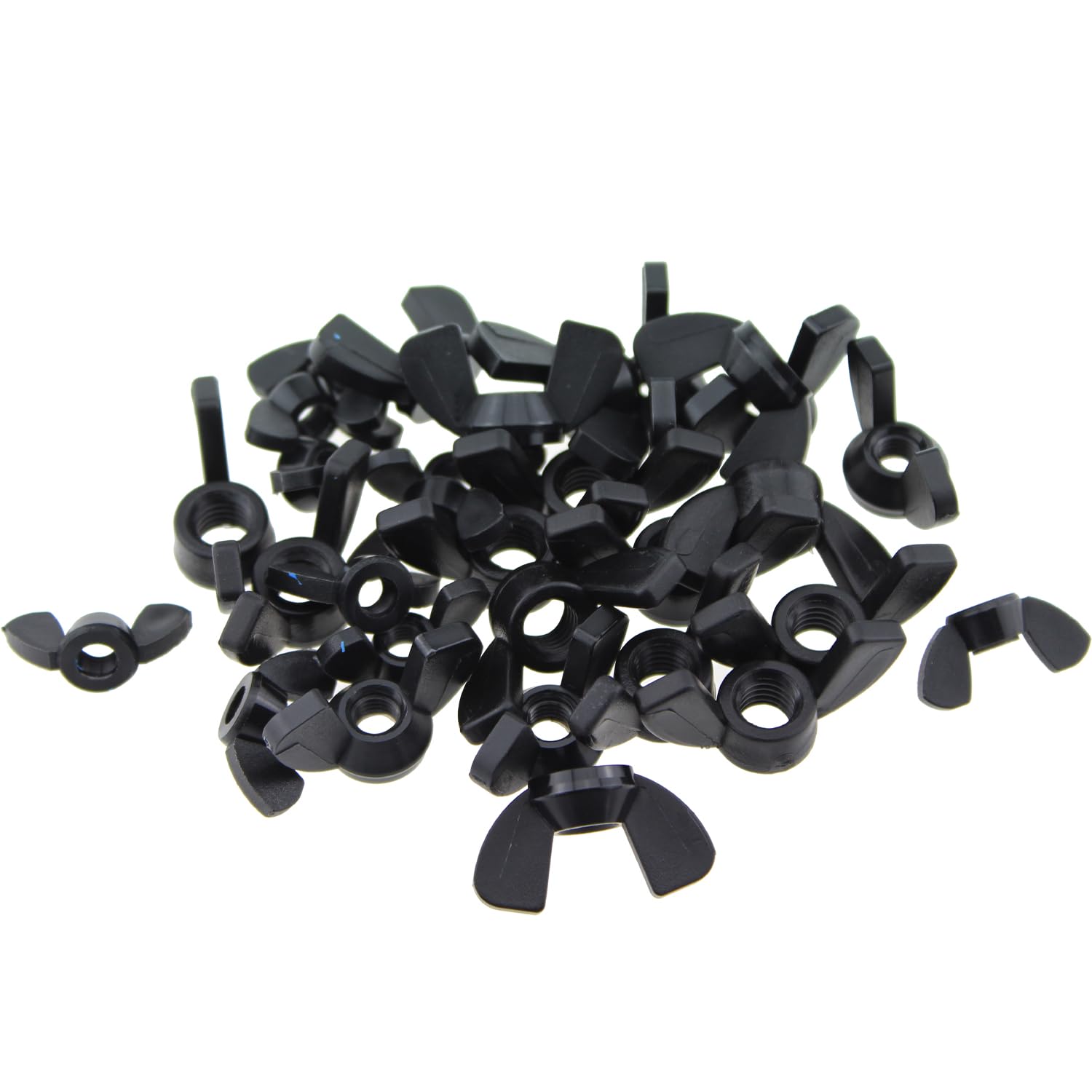 SQXBK 30PCS Nylon Butterfly Screws M5/6/8 Galvanized Carbon Steel Hand ...