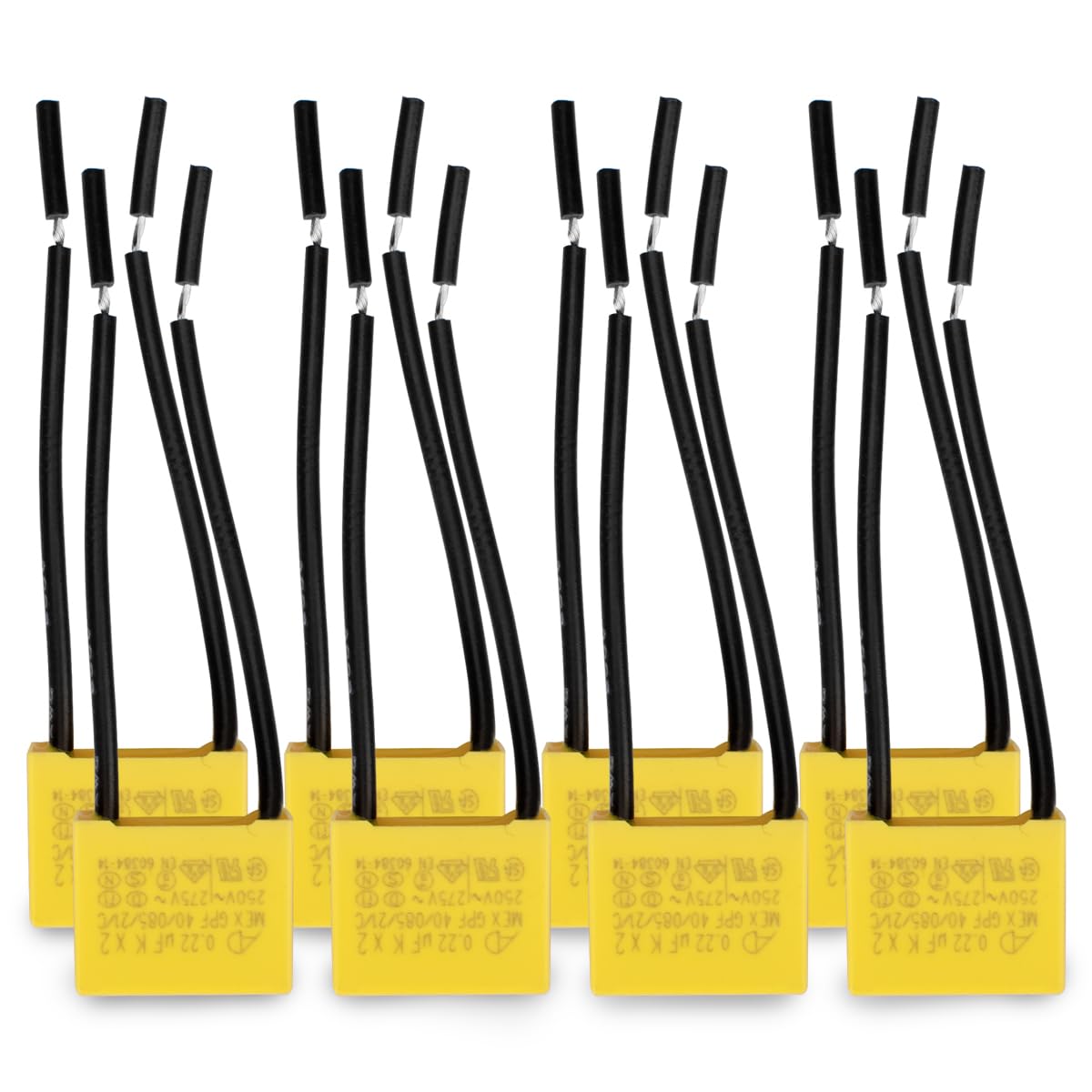 Innfeeltech 8 Pcs Safety Capacitors 0 22uf 275v X2 Suppression ...
