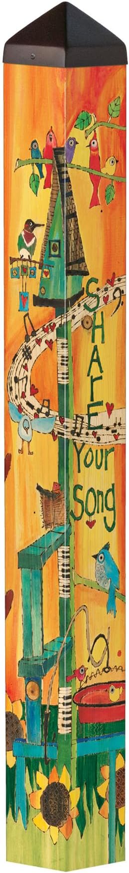 Amazon.com : Studio M Where Love Grows Art Pole Outdoor Decorative ...