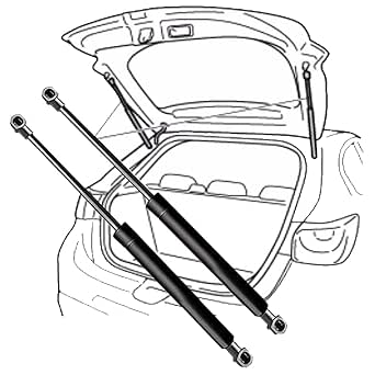 2X Rear Tailgate Boot Gas Spring Struts For Mercedes-Benz C-Class (W203 ...