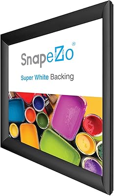 Amazon.com - SnapeZo Poster Frame 25x25 Inches, Black 1.2 Inch Aluminum Profile, Front-Loading ...