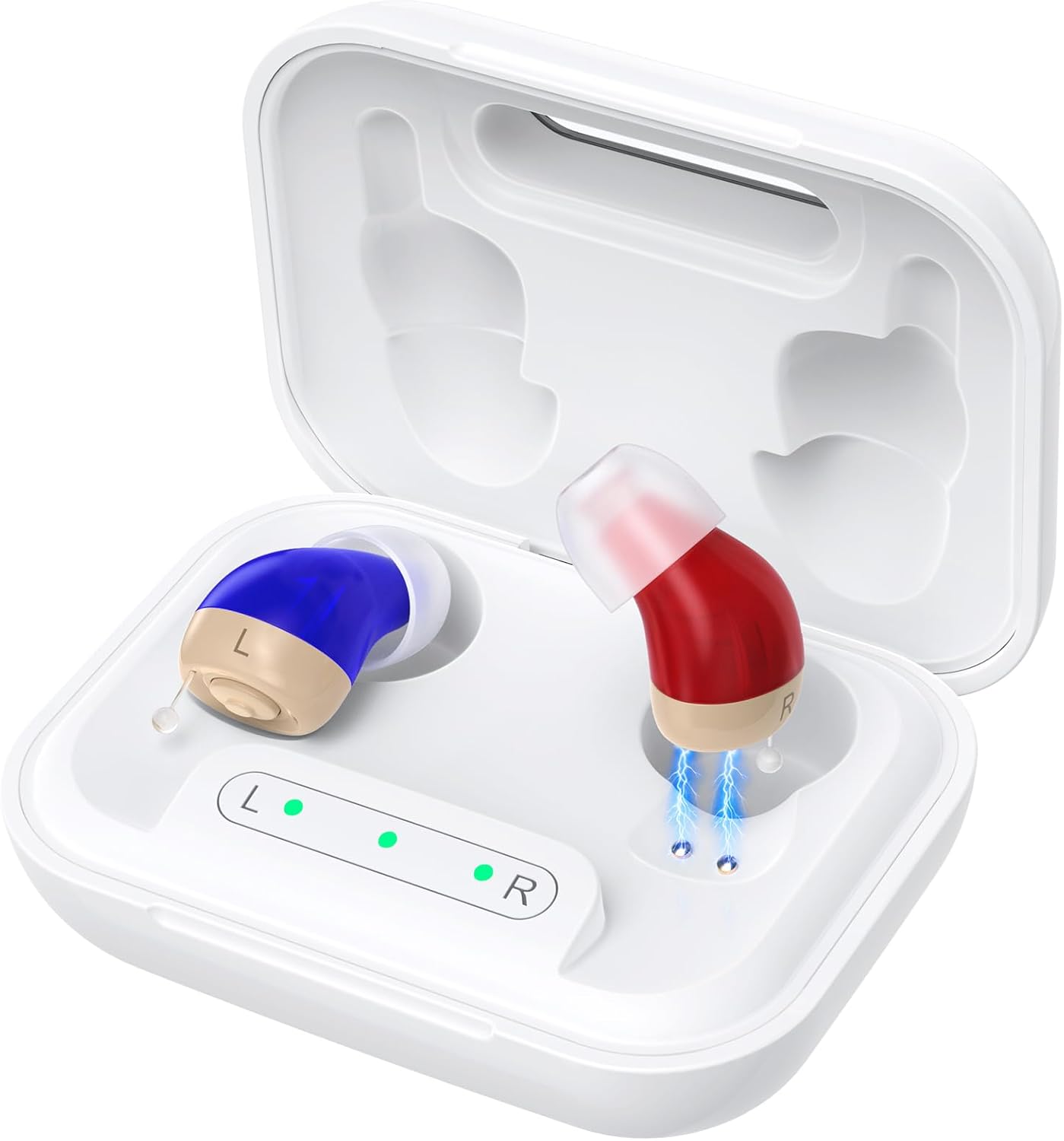 Prothèses auditives rechargeables (ITE) intra-auriculaires avec marche ...