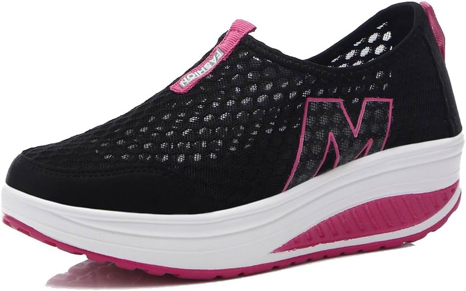 Amazon.com | L LOUBIT Women Sneakers Comfort Slip On Wedges Shoes ...