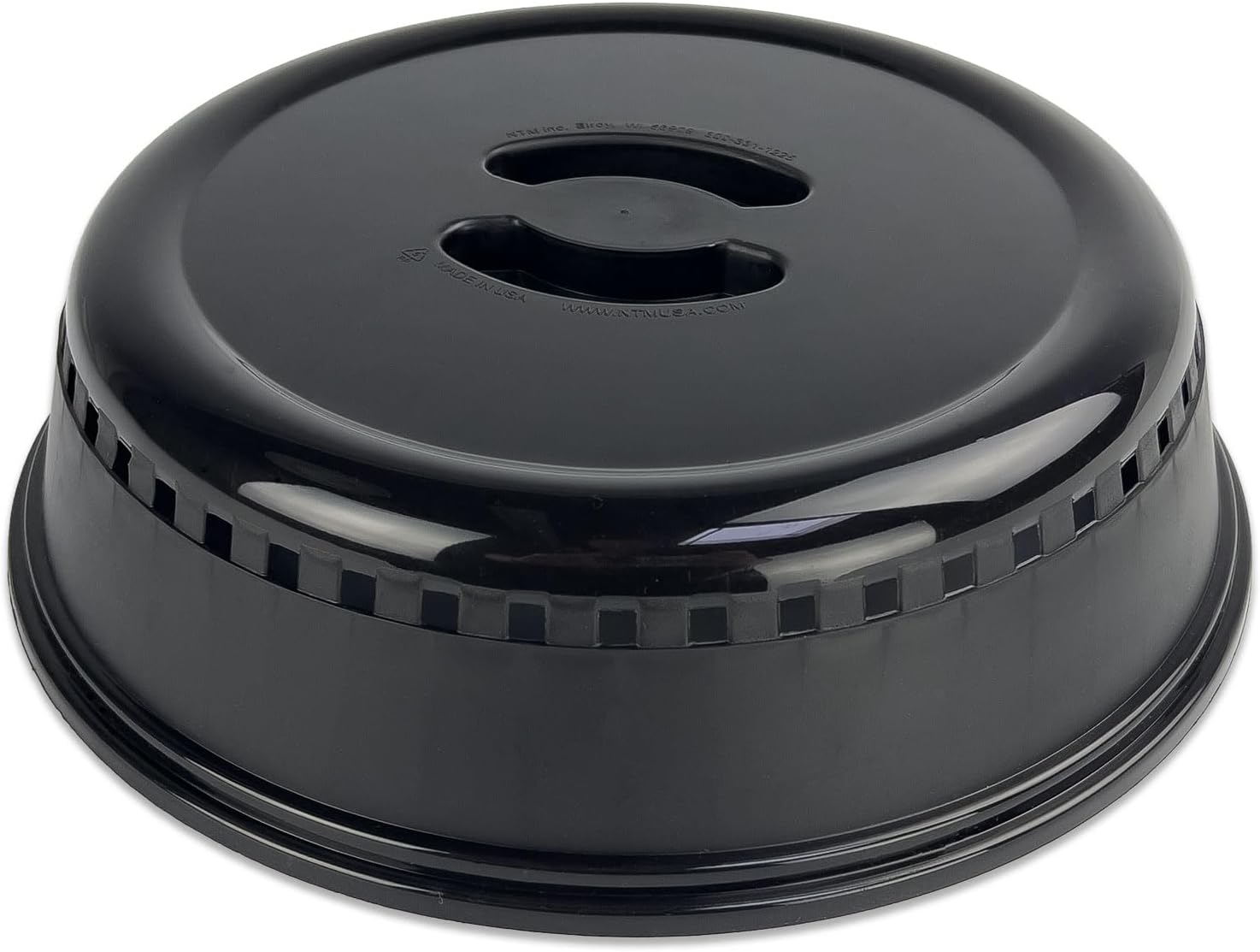 Amazon.com: Crisp Black Microwave Splatter Cover for Food, Plates ...