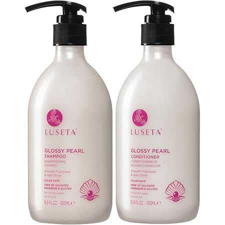 Amazon.com : Luseta Glossy Pearl Shampoo and Conditioner Set Smooth ...