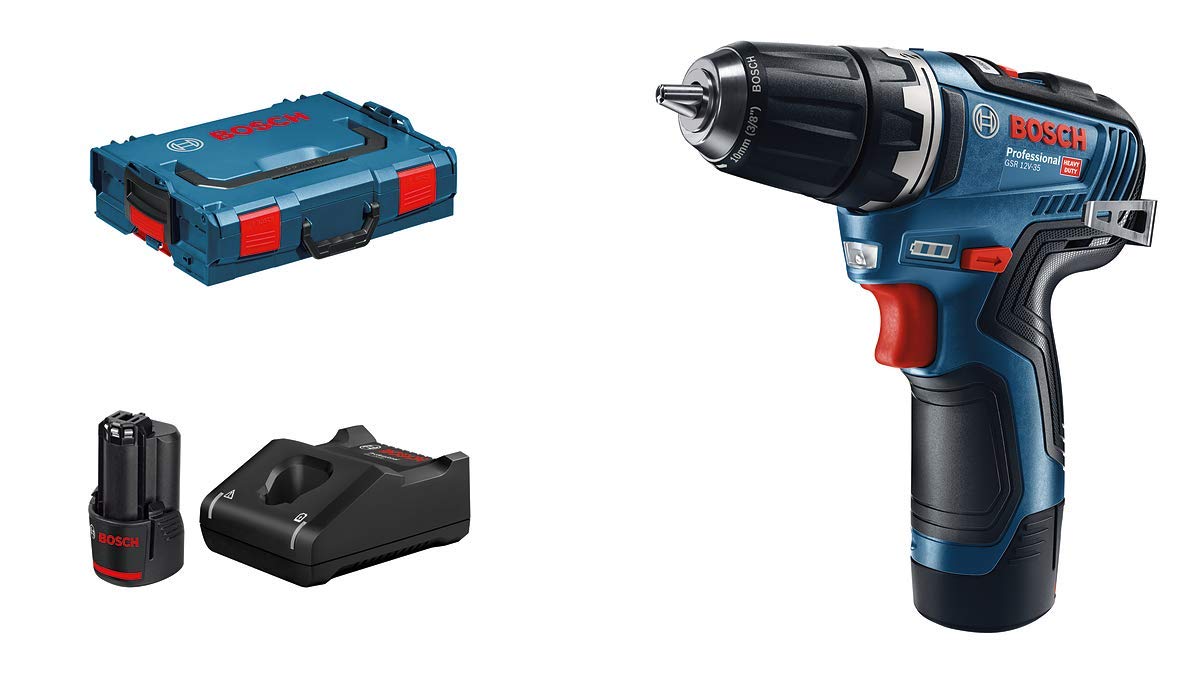 Bosch Professional 12V System GSR 12V-35 cordless screwdriver (2 x 3.0 ...