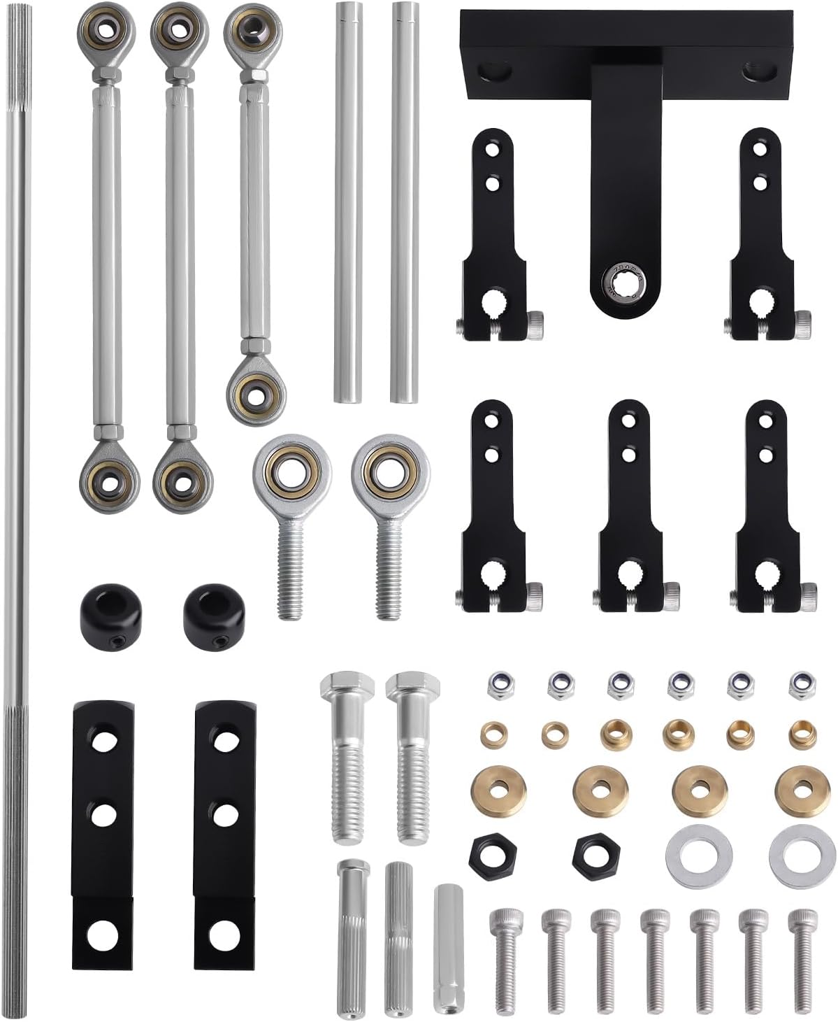 Amazon.com: maXpeedingrods Universal Carburetor Linkage Kit, Dual Side ...