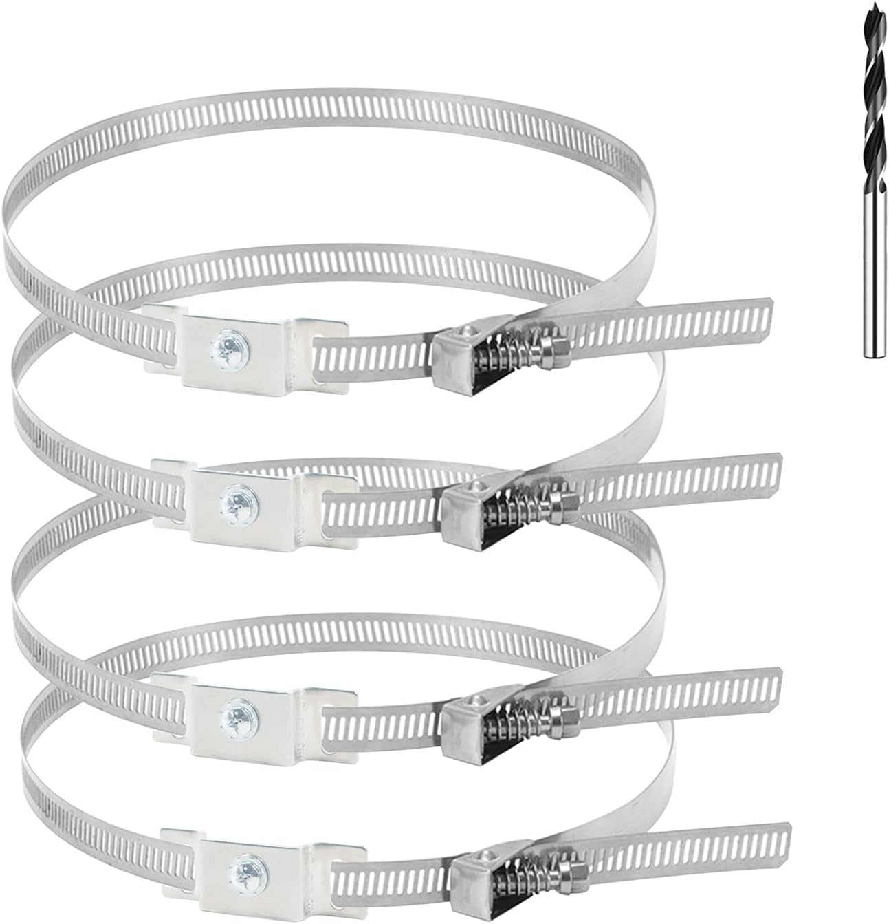 Amazon.com: 4 PCS Adjustable Sign Mounting Bracket for Larger Poles ...