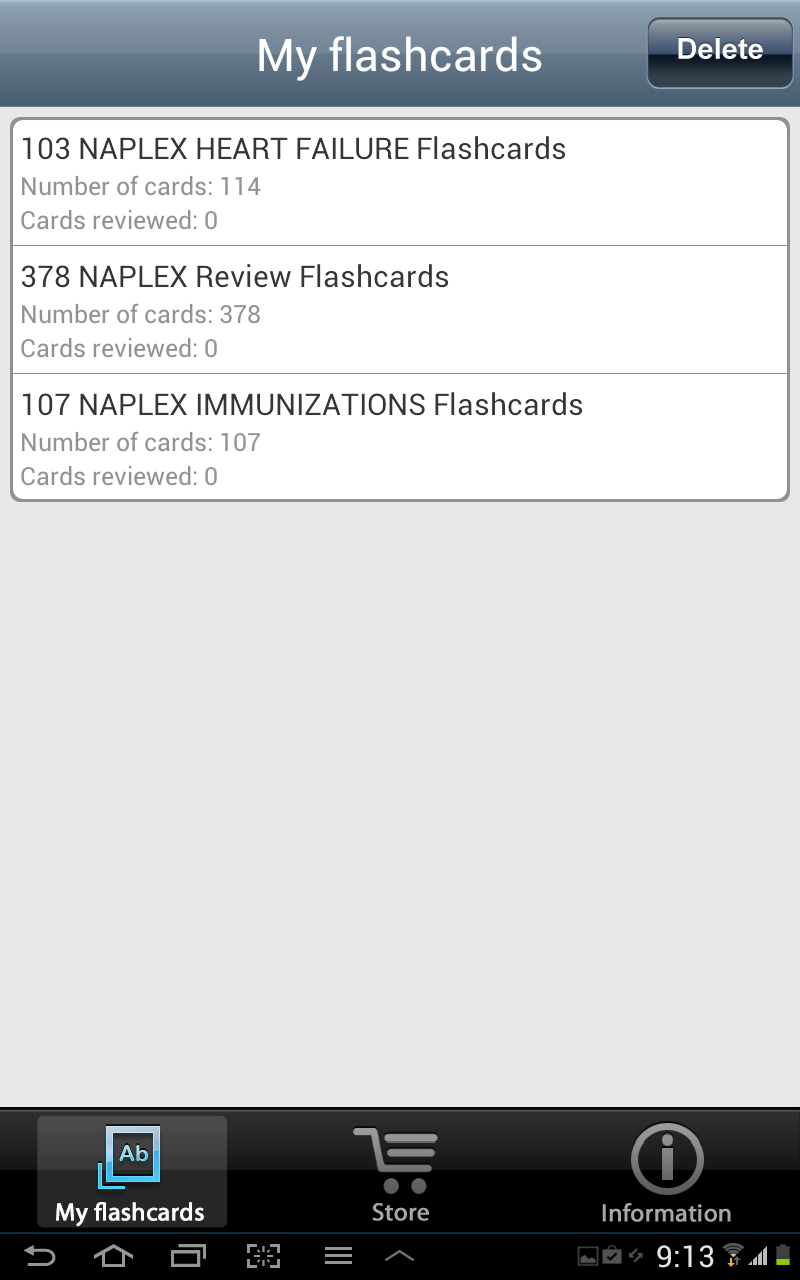 New NAPLEX Flashcards - App on Amazon Appstore