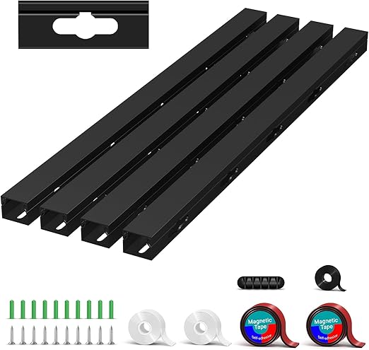Amazon.com: Cable Hider Raceway Kit, Magnetic Cable Management Under ...