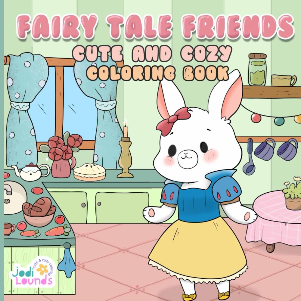 Amazon.com: Fairy Tale Friends: Cute and Cozy Coloring Book (Jodi ...