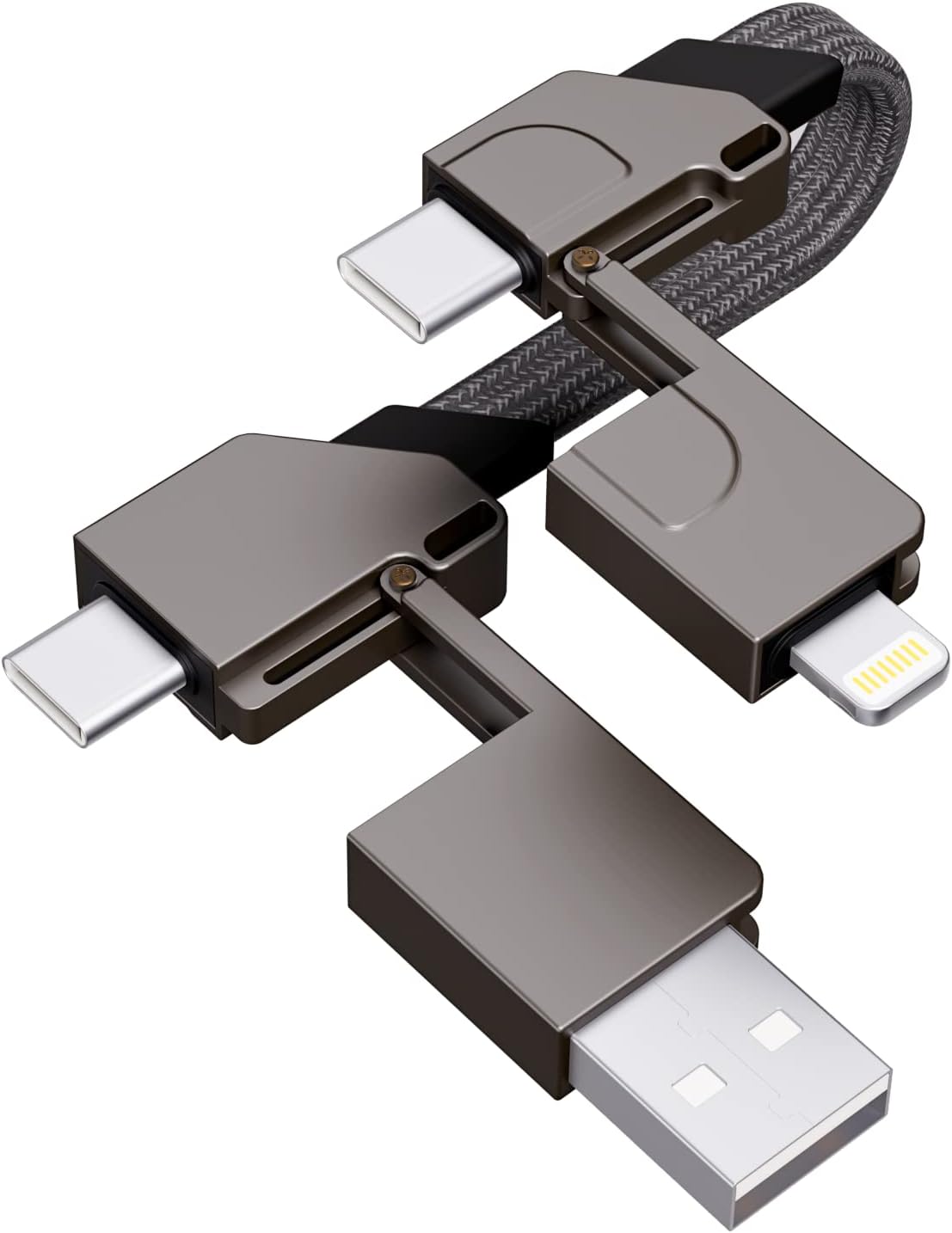 Amazon.com: Multi Charging Cable Short,Travel Portable Magnetic Keyring ...