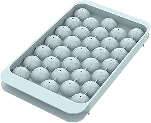 Amazon.com: WIBIMEN Ice Cube Tray with Lid - Round Ice Tray for Freezer with Lid - Ice Cube ...
