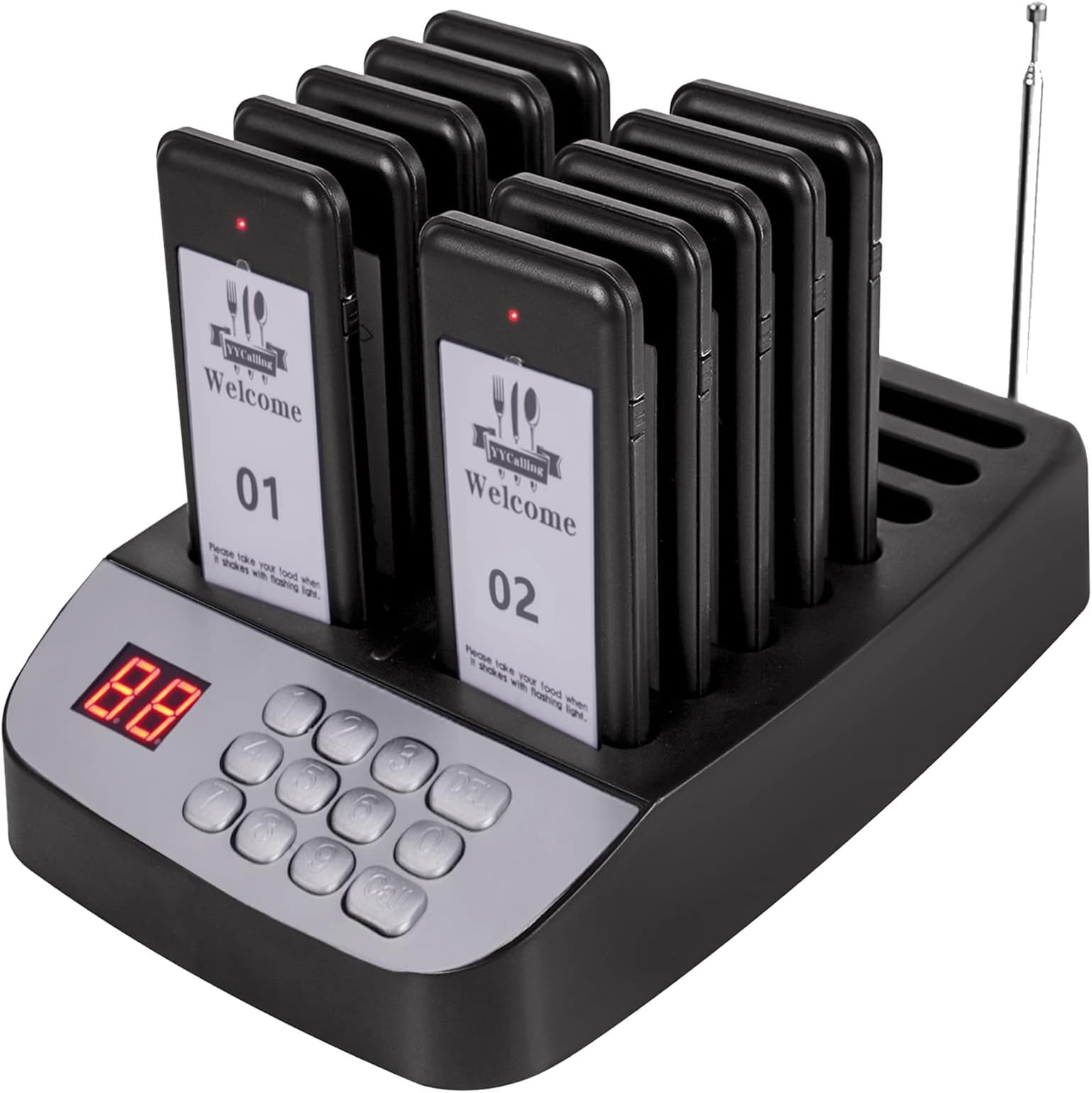 Amazon.com: YYCALLING Restaurant Pager,Pagers for Restaurants 16 Guest ...