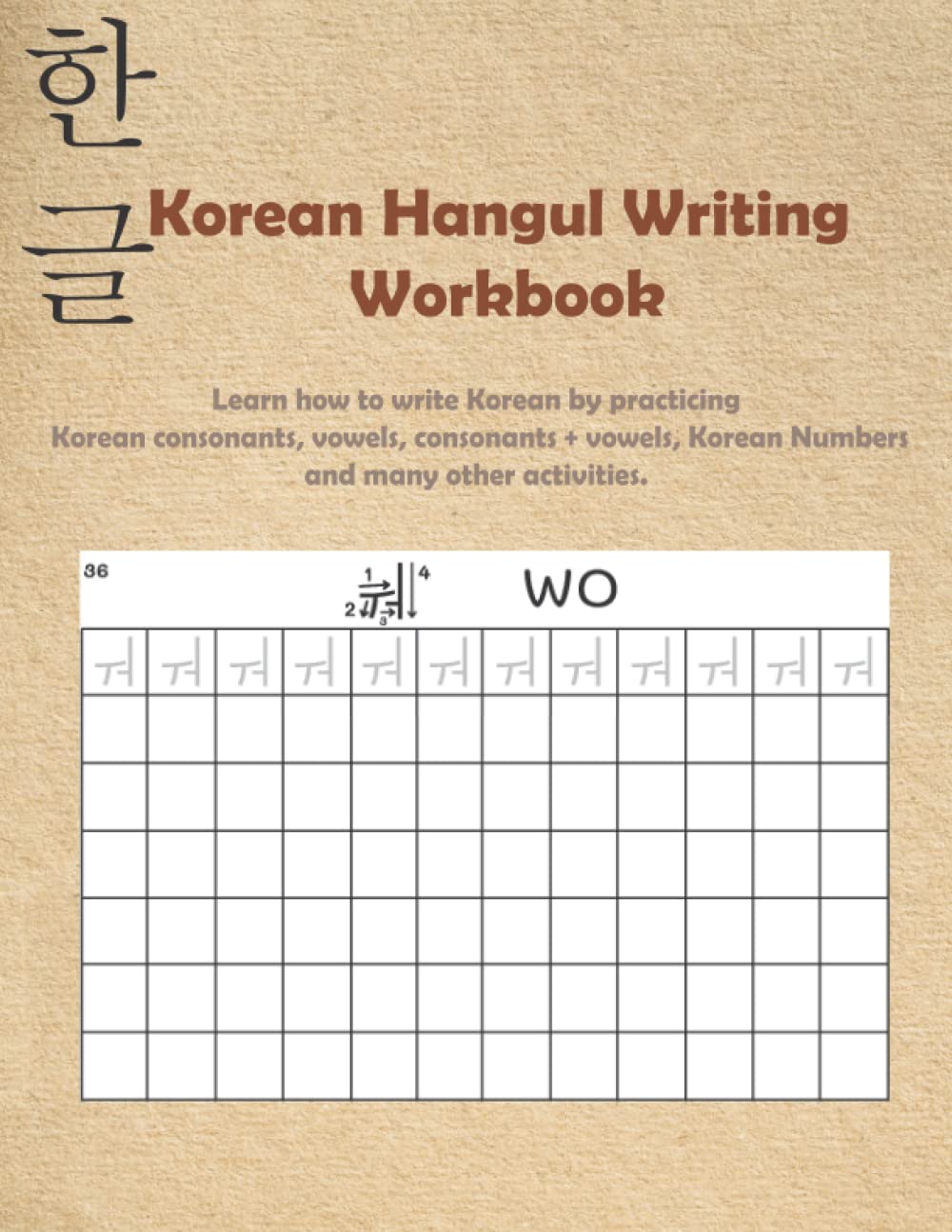 Buy Korean Hangul Writing Workbook: Perfect your Hangul writing skills ...