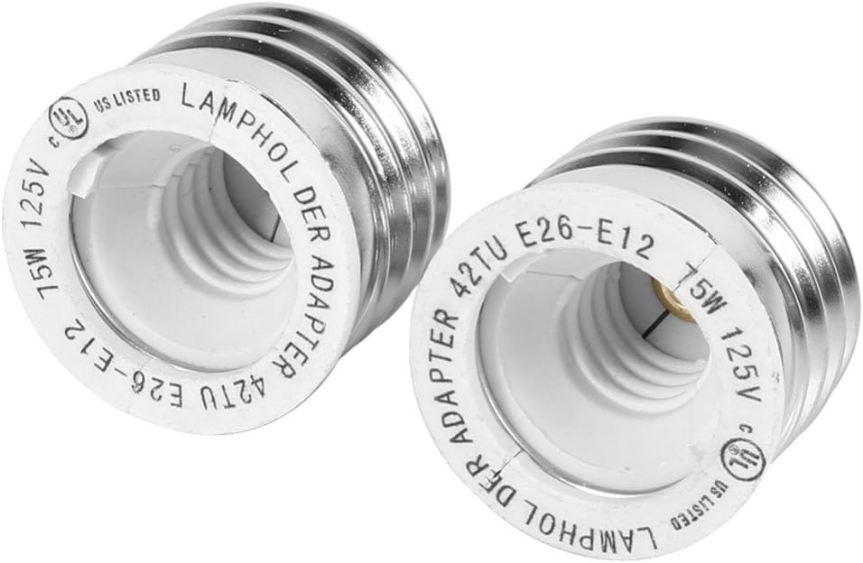 Medium To Candelabra Base Light Bulb Socket Adapter / E26 to E12 by DWW ...