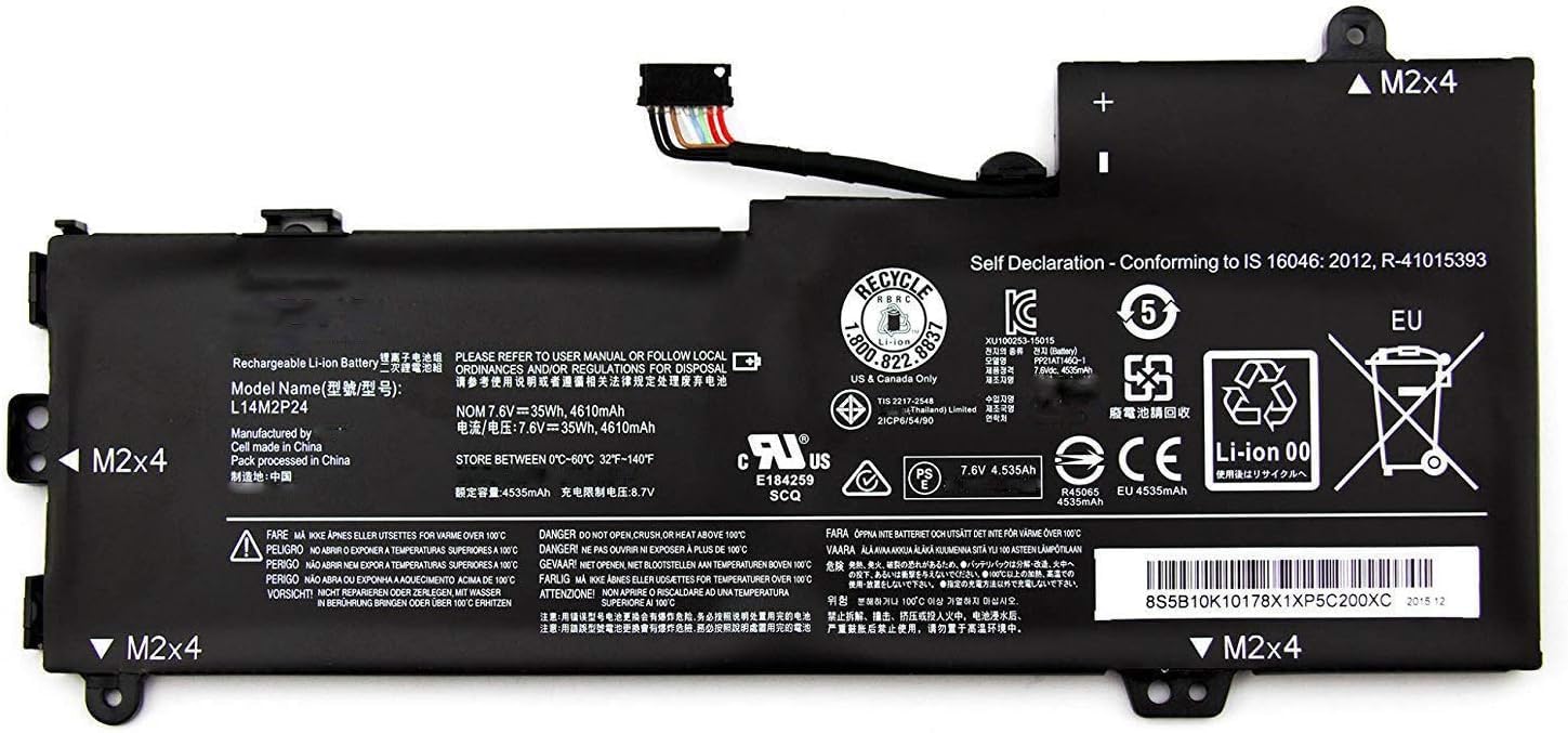 Wefly L14M2P24 Laptop Battery Compatible for Lenovo L14M2P23 Battery ...