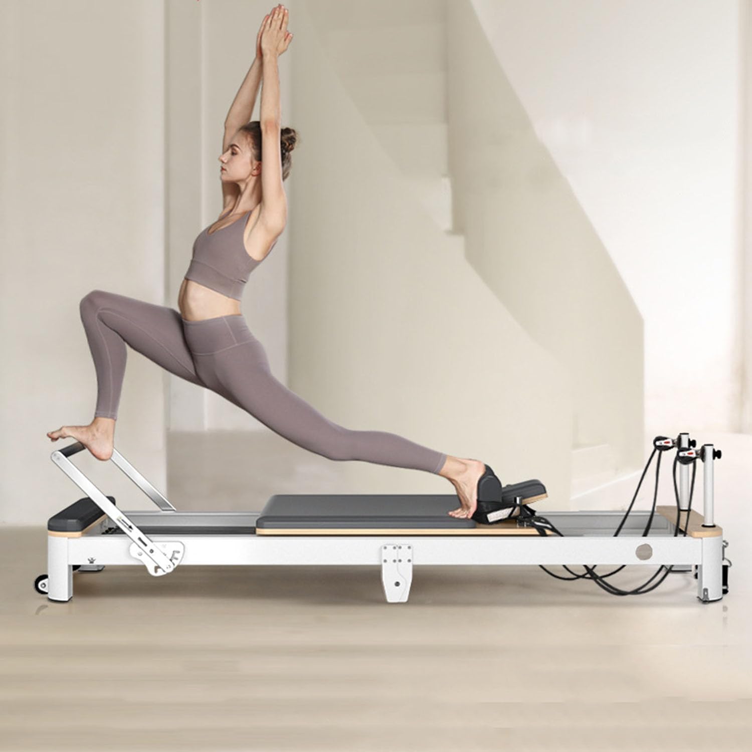 Amazon.com : Foldable Pilates Reformer Machine,Pilates Reformer ...