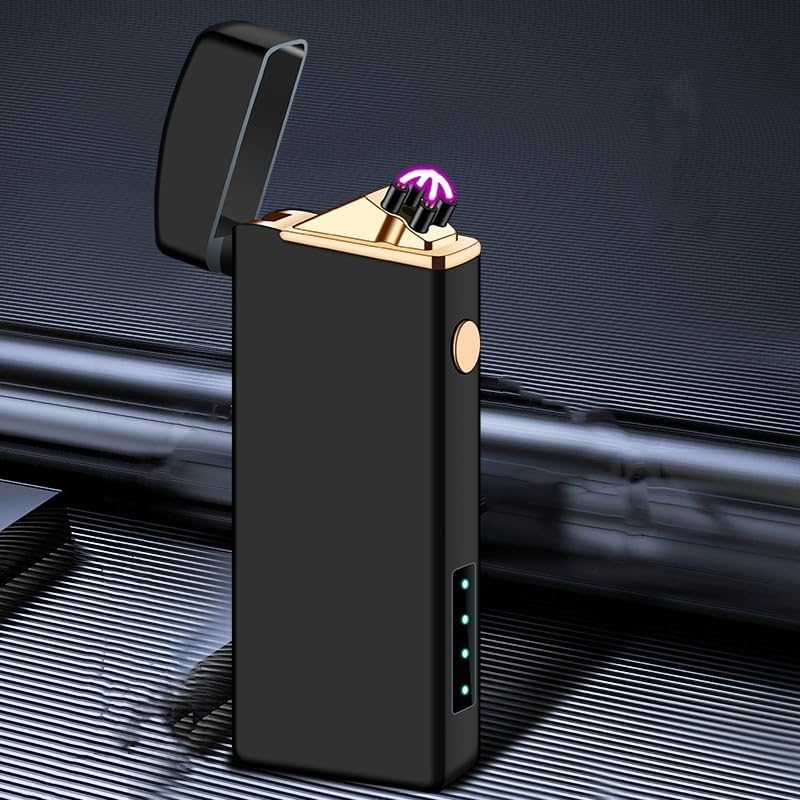 Dual Arc Plasma Lighter with Battery Indicator and Gift Box, USB ...