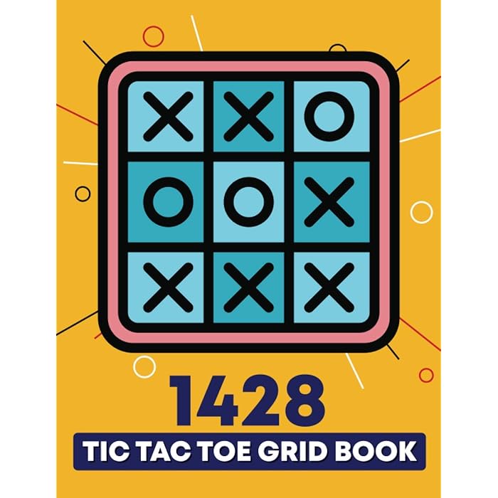 Buy 1428 Tic Tac Toe Paper Grid Book: Tic Tac Toe Paper Game Book ...
