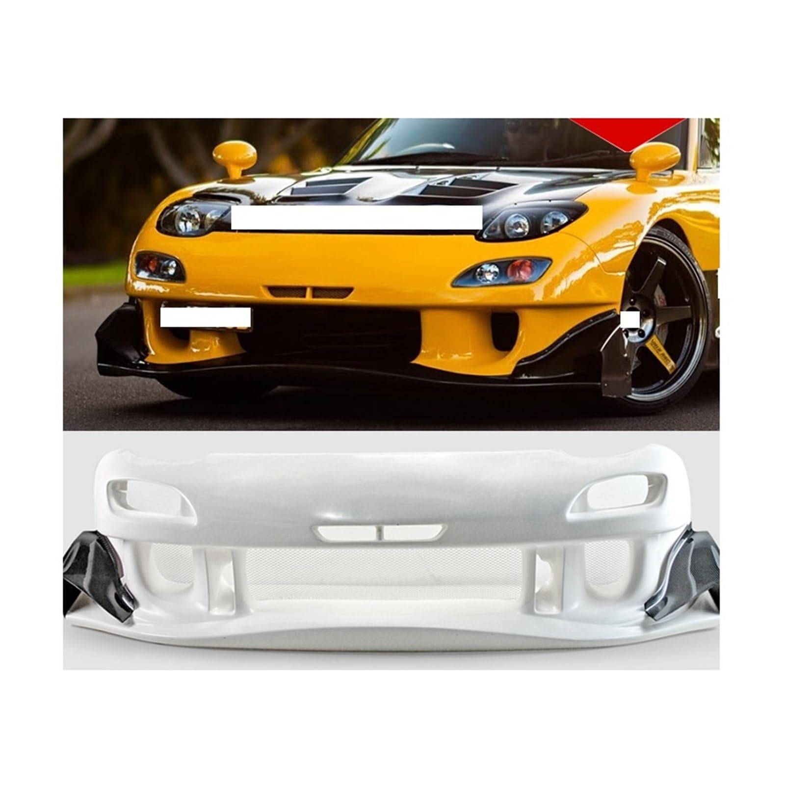 Buy Compatible For Mazda RX7 FD3S RE-GT Glass Fiber Front Bumper Trim ...