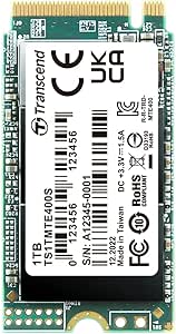 Transcend 1TB MTE400S NVMe Internal SSD - Gen3 x4 PCIe M.2 2242, Up to 2,000MB/s - TS1TMTE400S ...