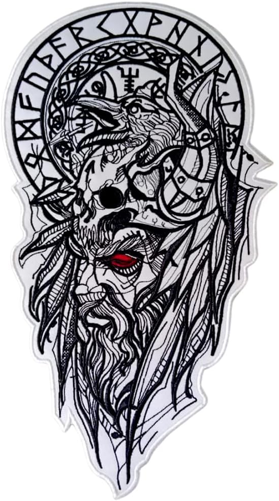 Amazon.com: Odin Large Large Back Embroidered Patch for Vest/Iron-on ...