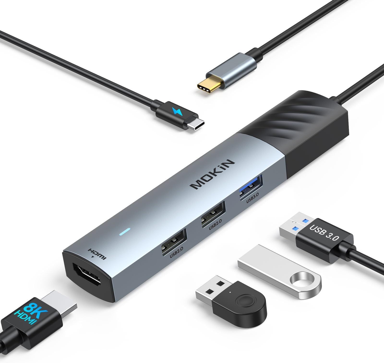 Amazon.com: VENTION USB C Hub, 5 in 1 USB C Dock with 100W PD, 4K HDMI ...