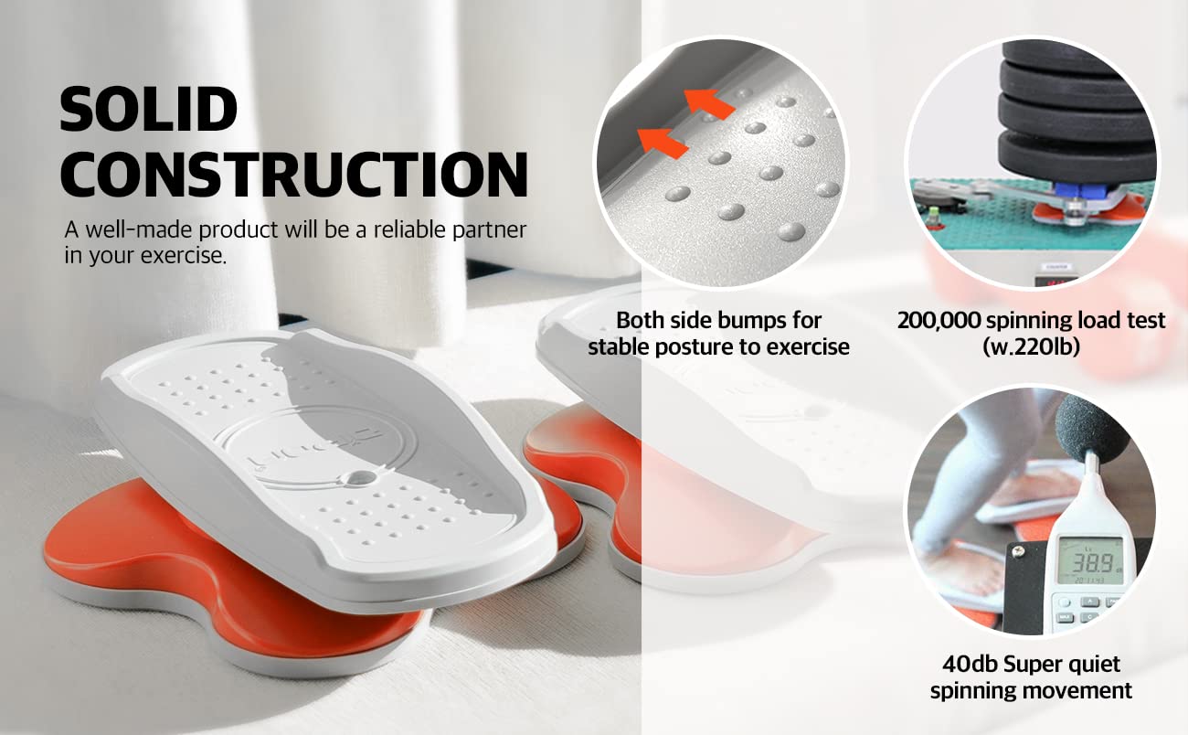 DIPDA Line Compact Core Twisters for Home Gym - Workout Twist Boards ...