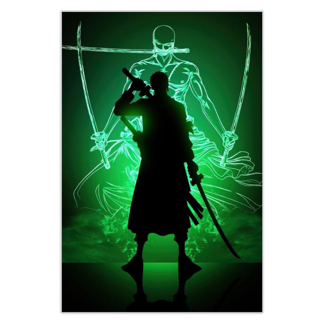 Roronoa Zoro Posters | Room, Hotel, Cafe, Wall Decor Poster | digitally ...