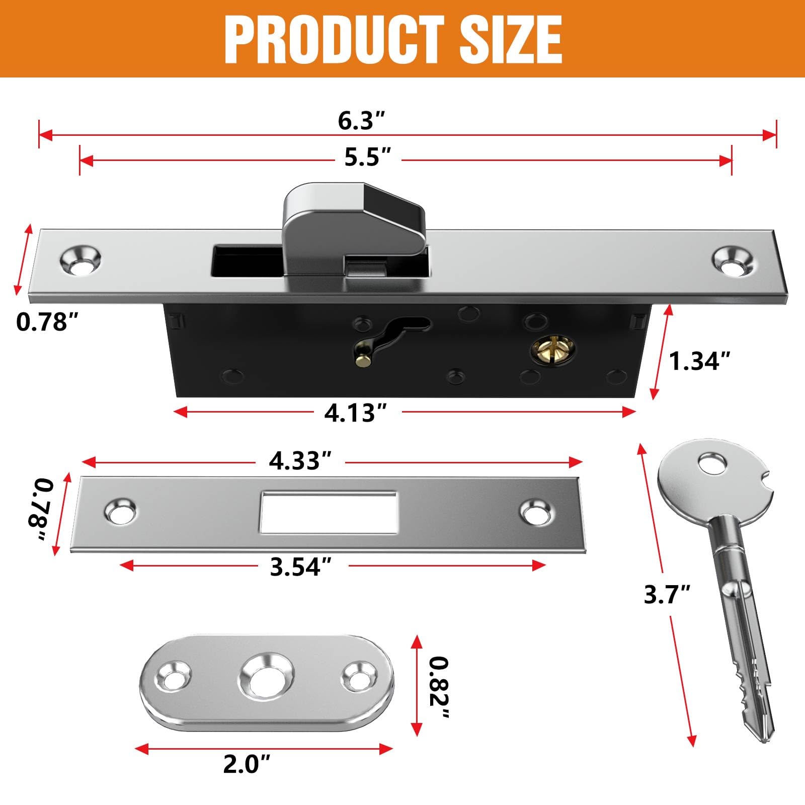 Snapklik.com : Pisman Hidden Door Lock For Sliding Glass & Patio Doors ...