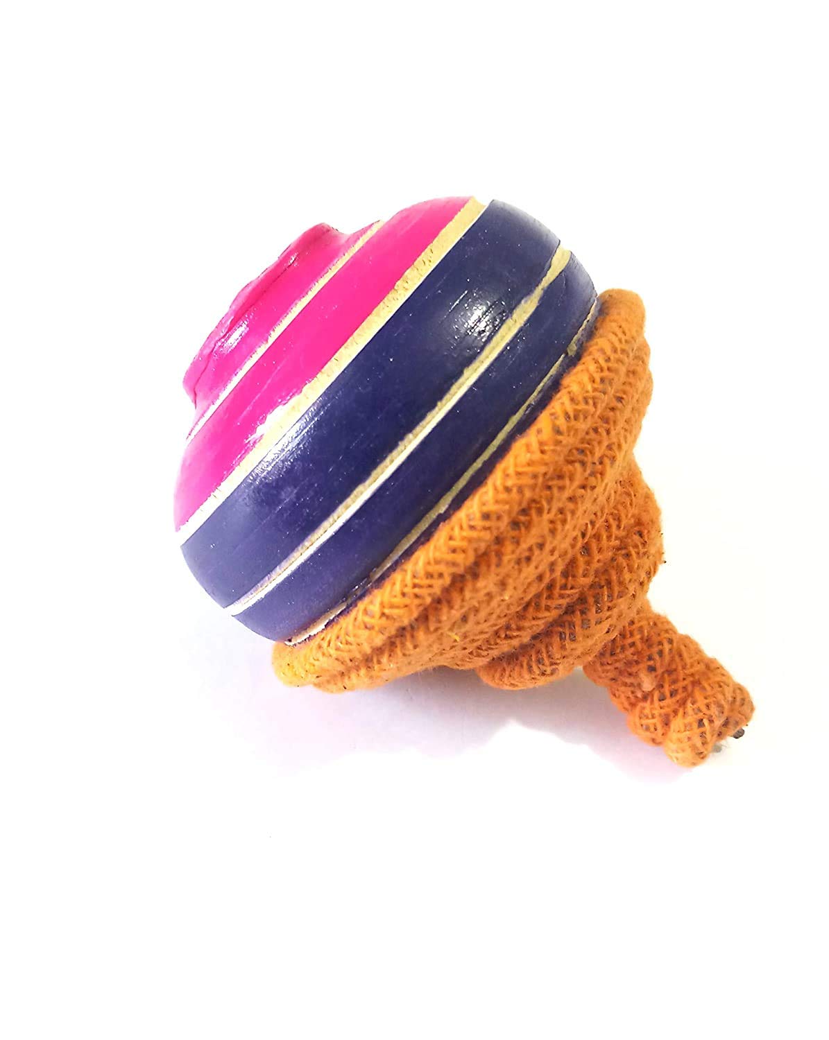 Buy ISRE Handcrafted Wooden Spinning Top Toy Desi Wooden Buguri Lattu ...