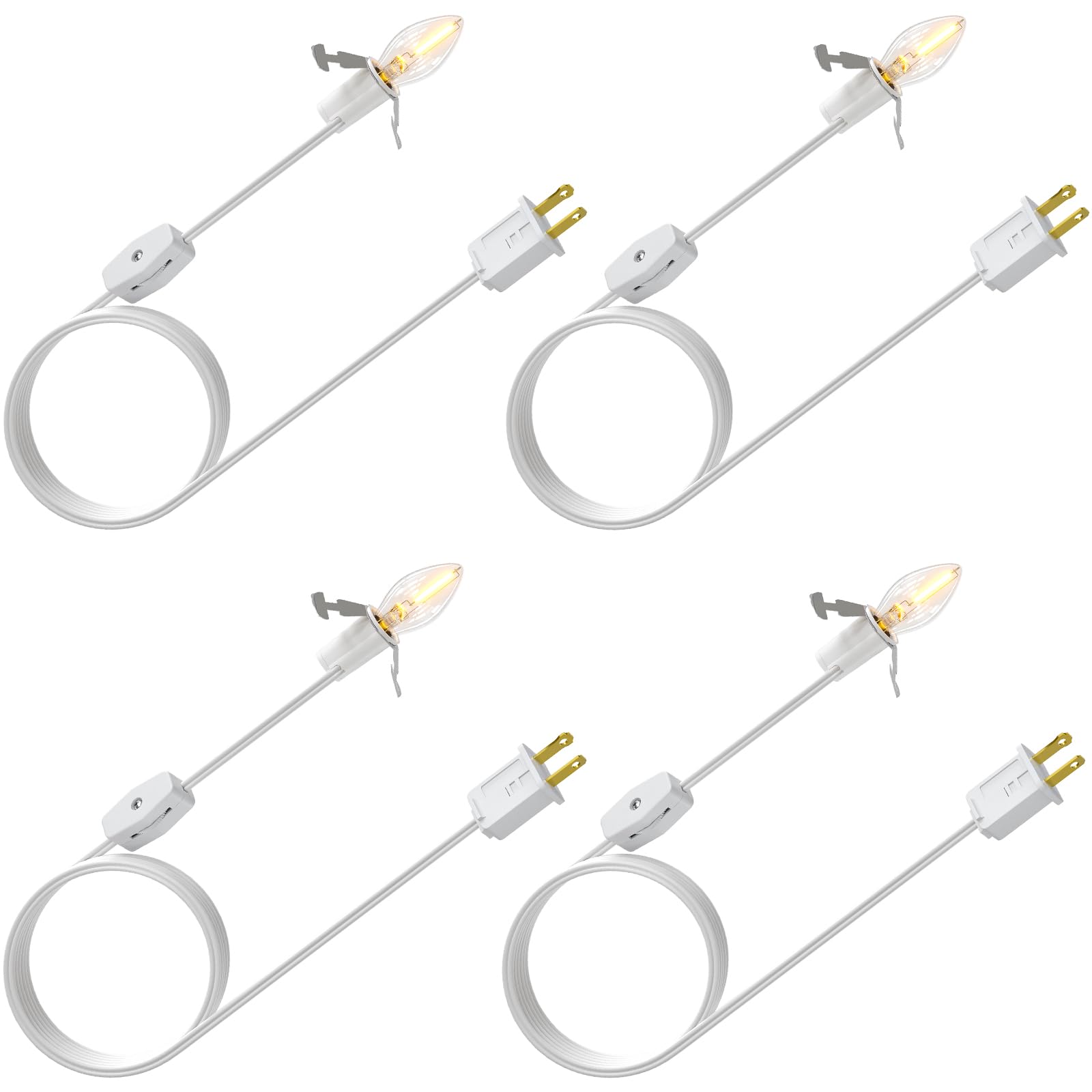 Amazon.com: SURAIELEC 6ft Accessory Cord with One Led Light Bulb ...