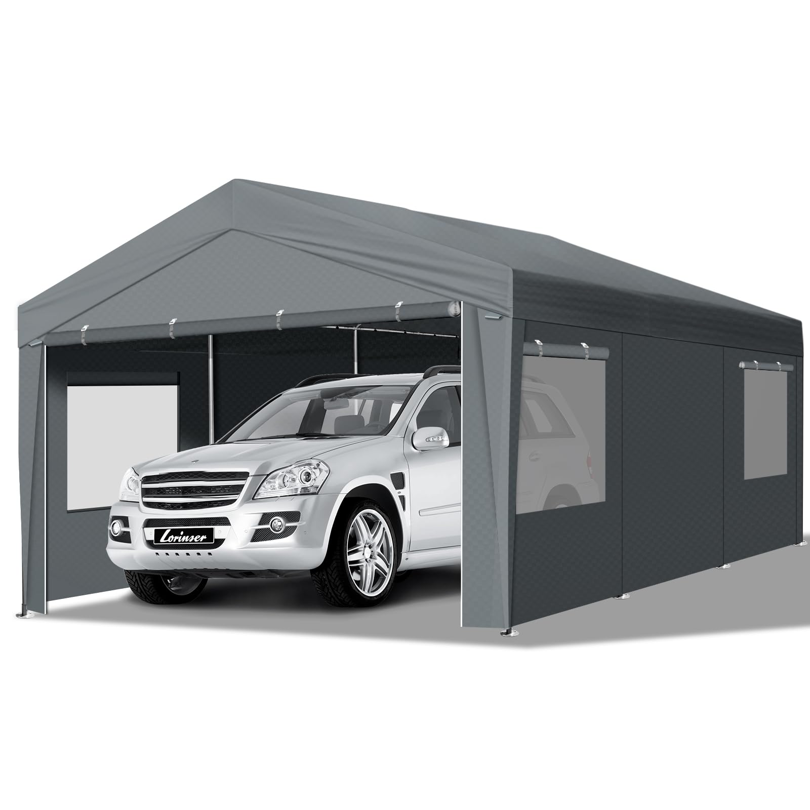 10x20 Carport VINGLI 12x20 Ft Carport Canopy – Heavy Duty Portable ...