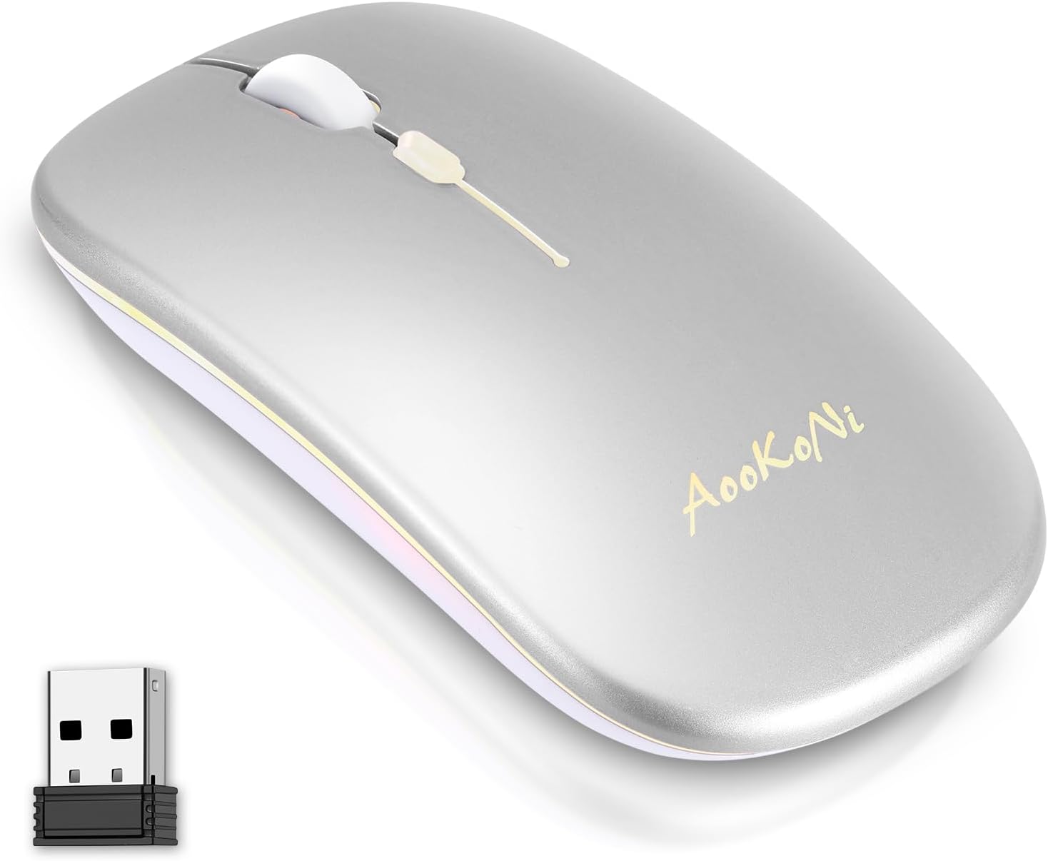 Amazon.in: Buy AooKoNi Wireless Bluetooth Mouse, Rechargeable USB ...