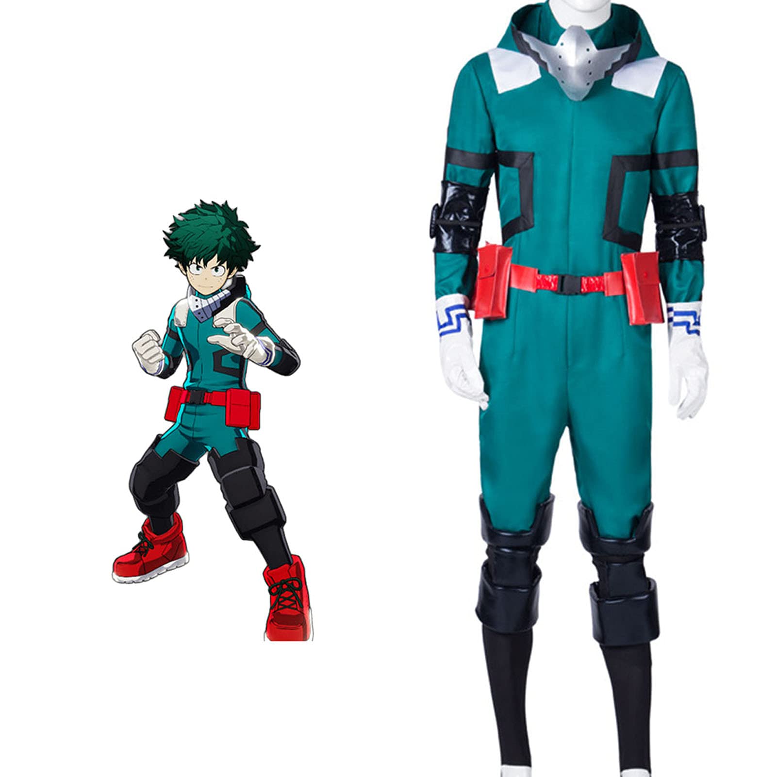My Hero Academia Midoriya Izuku Deku Cosplay Set Unisex Anime ...